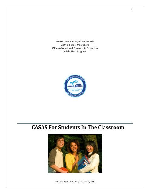 CASAS For Students In The Classroom - Adult ESOL Program