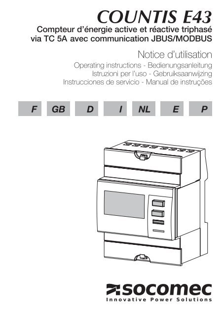 COUNTIS E43 - Socomec