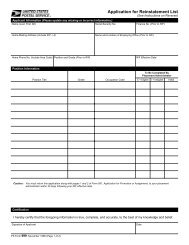 PS Form 1769 - branch 38