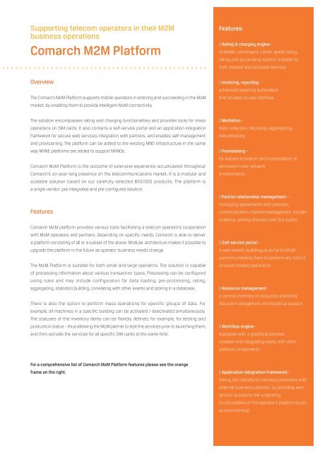 Comarch M2M Platform