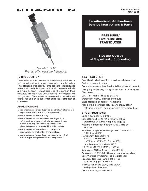 PT100c - Hansen Technologies