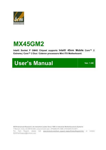 MX45GM2 - Rosch Computer GmbH
