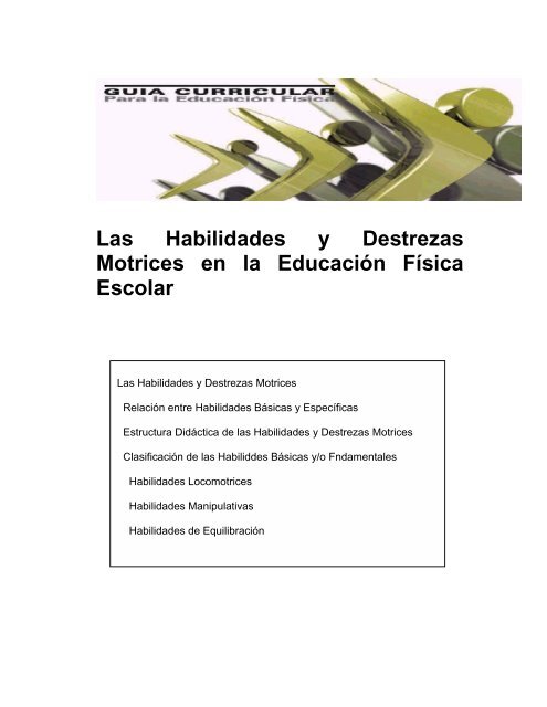 Las Habilidades y Destrezas Motrices en la Educación Física Escolar