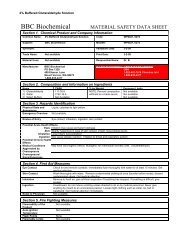 MSDS - BBC Biochemical