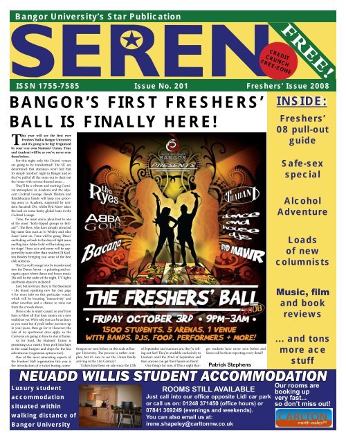 bangor's first freshers' ball is finally here! - Seren - Bangor University