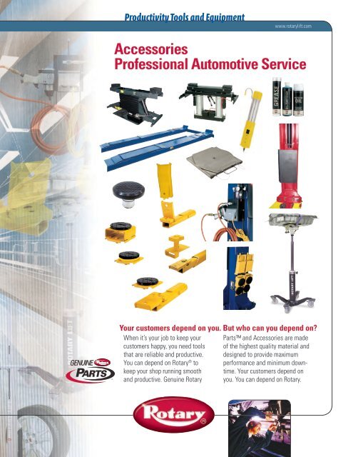Accessories Professional Automotive Service - Rotary Lift