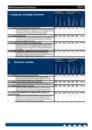 Self assessment proforma for CLF CES - Public Service Commission