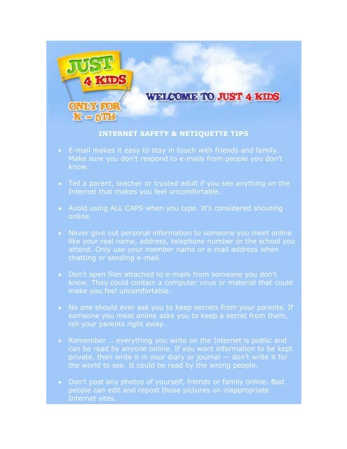 Internet Safety & Netiquette Tips - Pennsylvania Attorney General