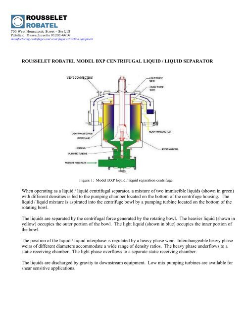 Liquid liquid separator operating principle - Rousselet Robatel