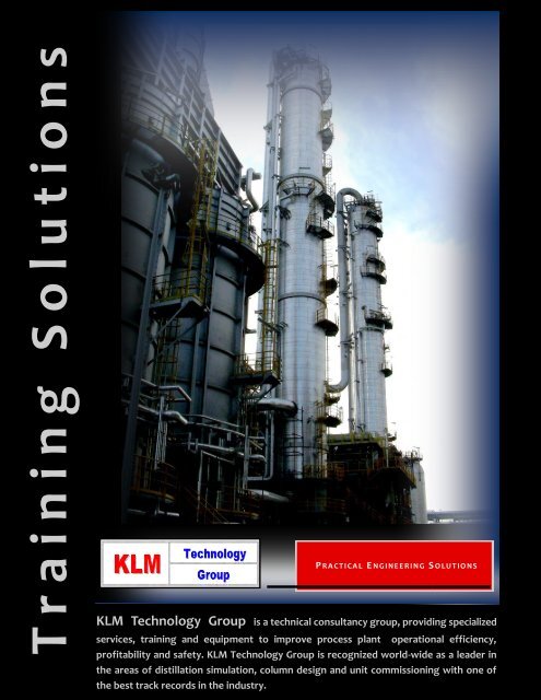KLM Technology Group Training Course Brochure