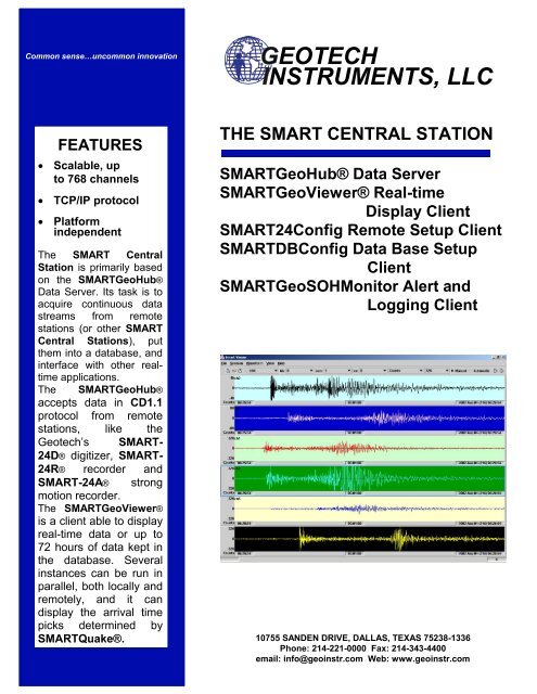SMARTGeoHub - Geotech Instruments, LLC
