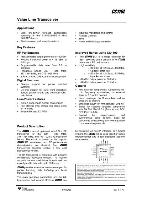 Value Line Transceiver