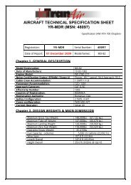 aircraft technical specification sheet yr-otn (msn: 49119) - Jetran Air