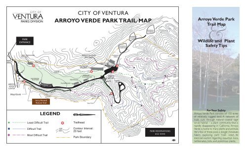 arroyo verde park trail map - City Of Ventura