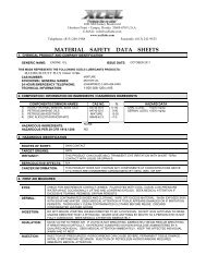 Download MSDS - Xcel Lubricants