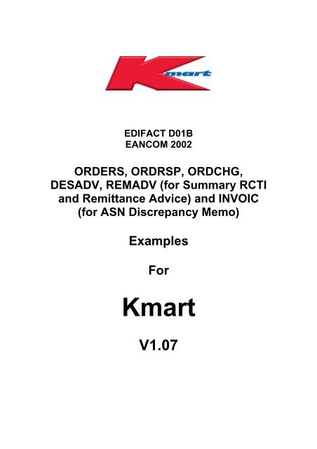 Examples For - Kmart Supplier