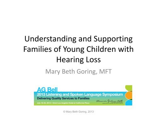 Understanding and Supporting Parents of Children with Hearing Loss