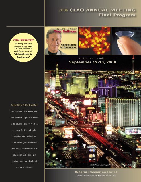 2008 CLAO ANNUAL MEETING Final Program - Contact Lens ...