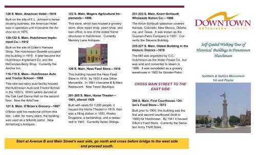 Self-Guided Walking Tour of Historical Buildings in Downtown ... Self-Guided Walking Tour of Historical Buildings in Downtown ...