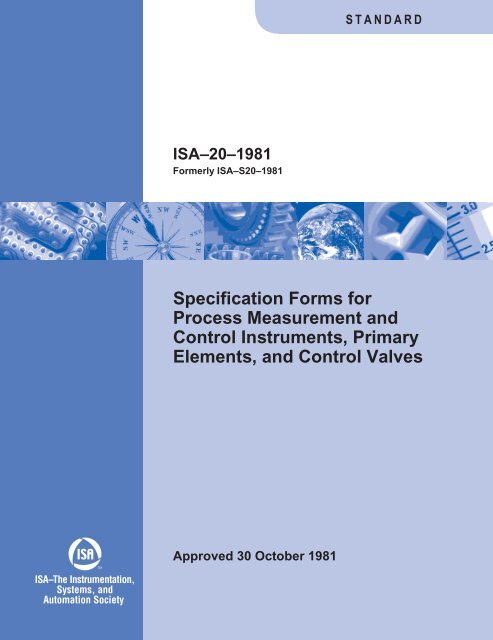 Specification Forms for Process Measurement and Control ...