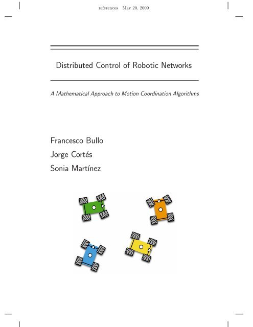 pdf. - Distributed Control of Robotic Networks