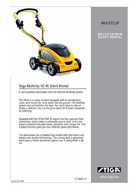 Stiga Multiclip 50 4S Silent Rental MULTICLIP - Stiga.org