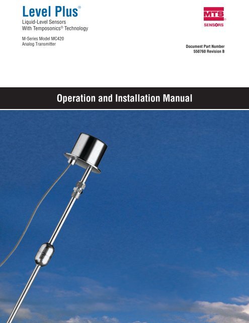M-Series Model MC420 Analog Transmitter - MTS Sensors