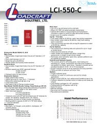 LOADCRAFT 750HP - Workover Rigs