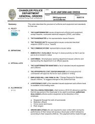 Download General Order - Chandler Police Department