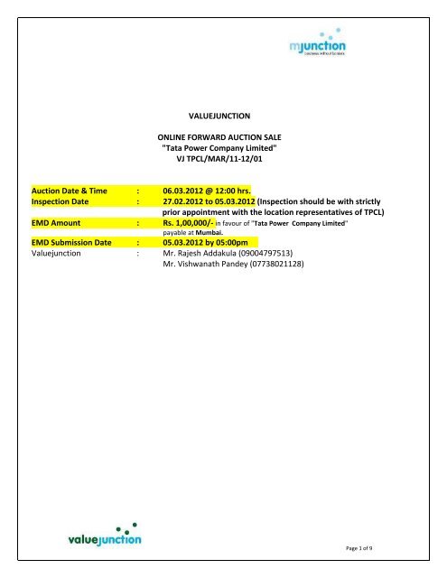 Tata Power Company Limited - Login