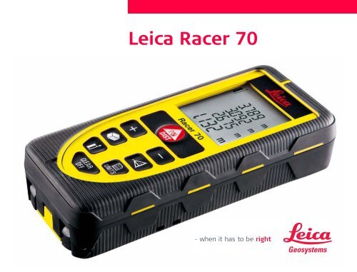 Leica Racer 70 - Laseto