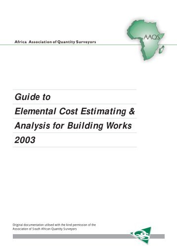 BCIS Elemental Standard Form of Cost Analysis (SFCA) - RICS