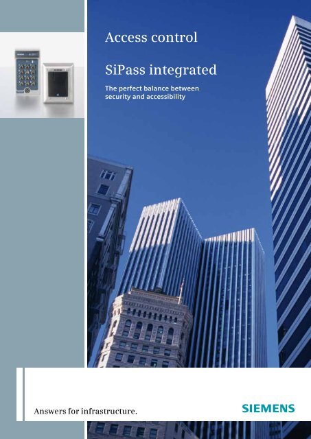 Access control SiPass integrated - Simon Technologies