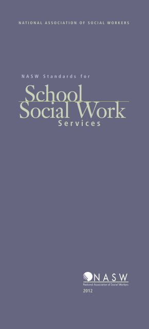 NASW Standards for School Social Work Services - National ...