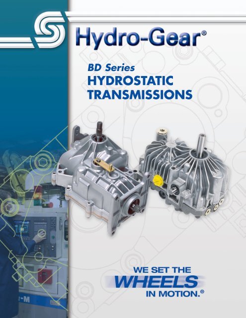 Hydro-Gear BD Series Hydrostatic Transmissions