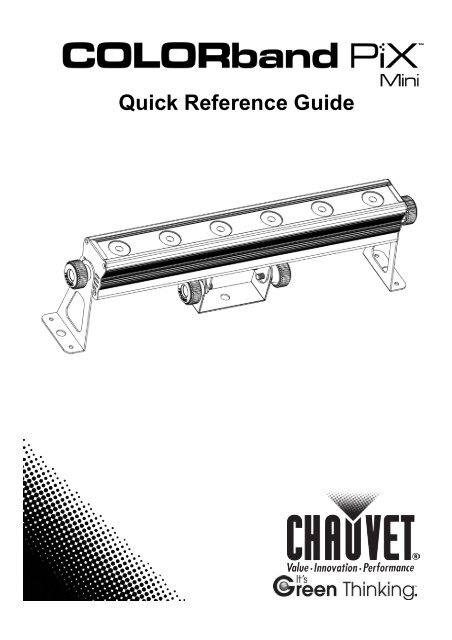 COLORband PiX Mini Quick Reference Guide, Rev. 6, Multi-Language