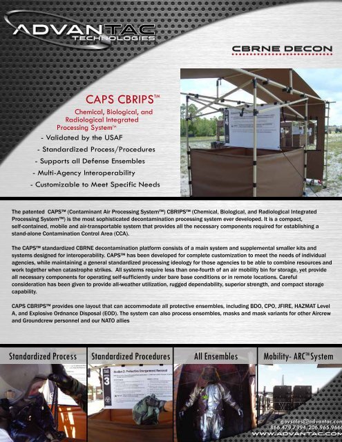 Download CAPS Brochure - AdvanTac