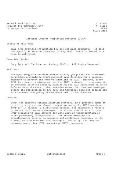 RFC3507 - IETF Tools - Internet Engineering Task Force