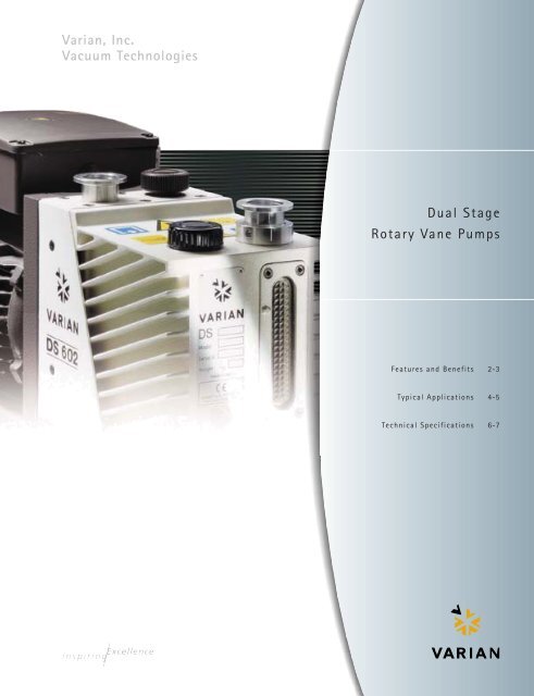 Dual Stage Rotary Vane Pumps Varian, Inc. Vacuum Technologies