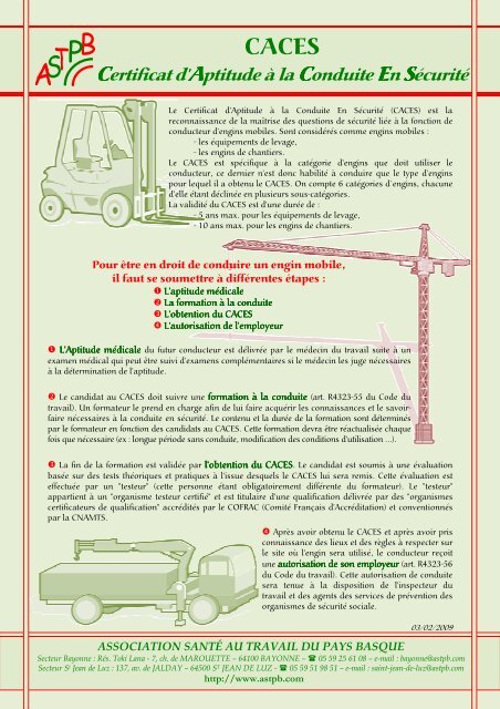 CACES Cat 1 (R 372 M): Conduite et utilisation de la mini