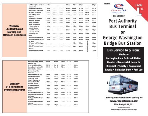 Rockland Coaches - Route 14 - Coach USA