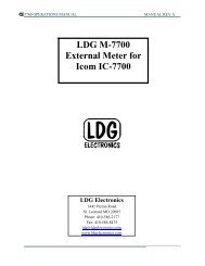 LDG M-600 External Meter for AT-600ProII - LDG Electronics