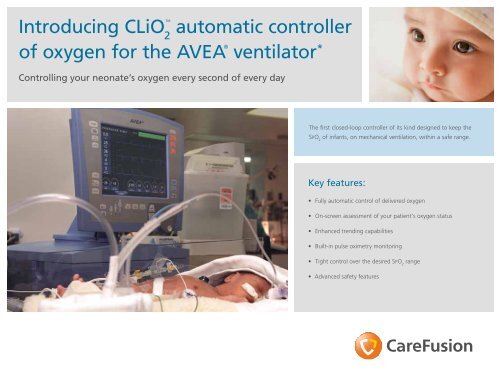 AVEA CliO2â„¢ Controller Specifications - CareFusion