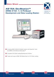 AFDX® / ARINC 664 Tutorial - TechSAT GmbH