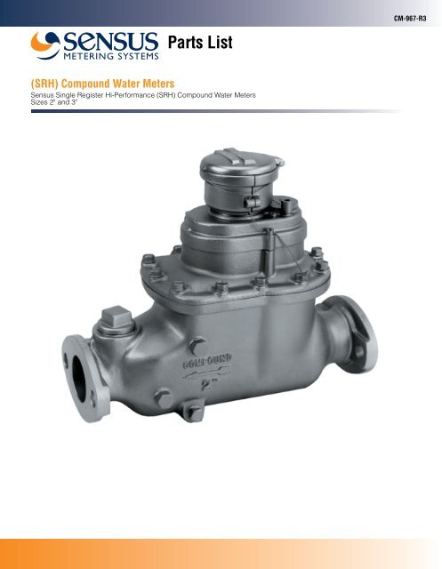 3" Parts Lists - Customers & Distributors - Sensus