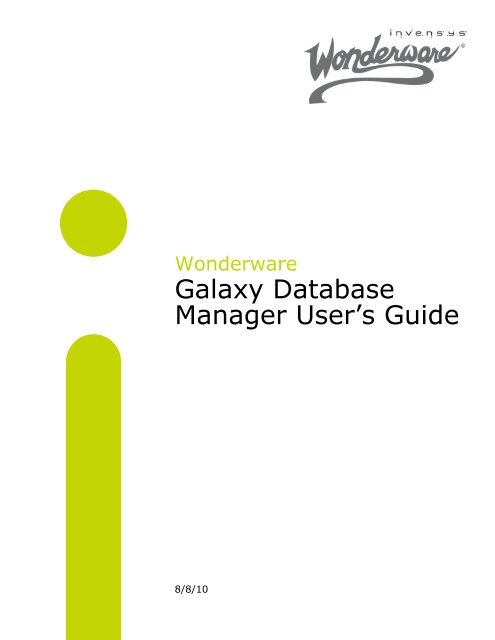 Galaxy Database Manager User's Guide - Logic, Inc.