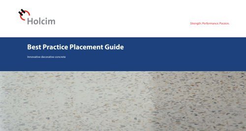 Best Practice Placement Guide (PDF, 1.1MB) - Holcim