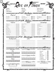 Werewolf: The Apocalypse Character Sheet - RPG Sheets