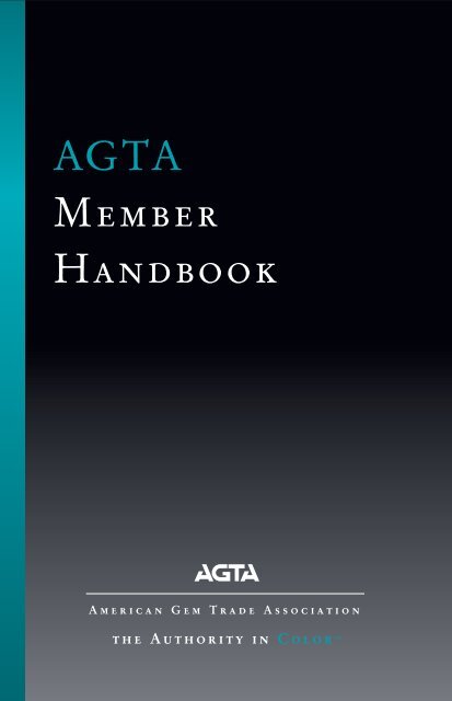 AGTA Member Handbook - American Gem Trade Association