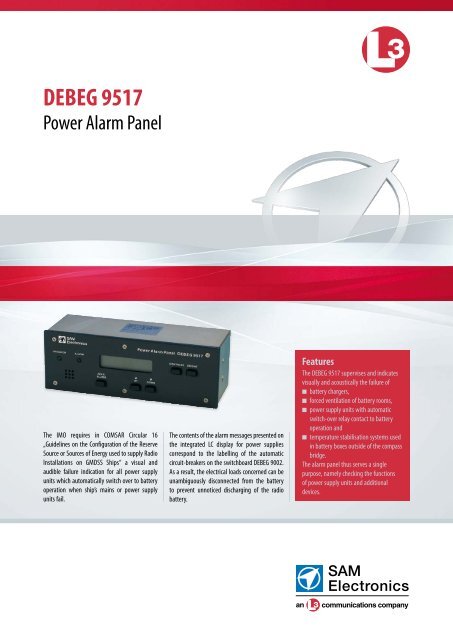 DEBEG 9517 - SAM Electronics GmbH